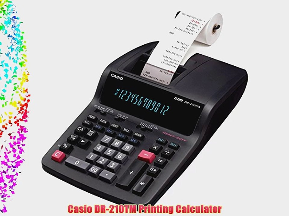 Casio DR-210TM Printing Calculator - video Dailymotion