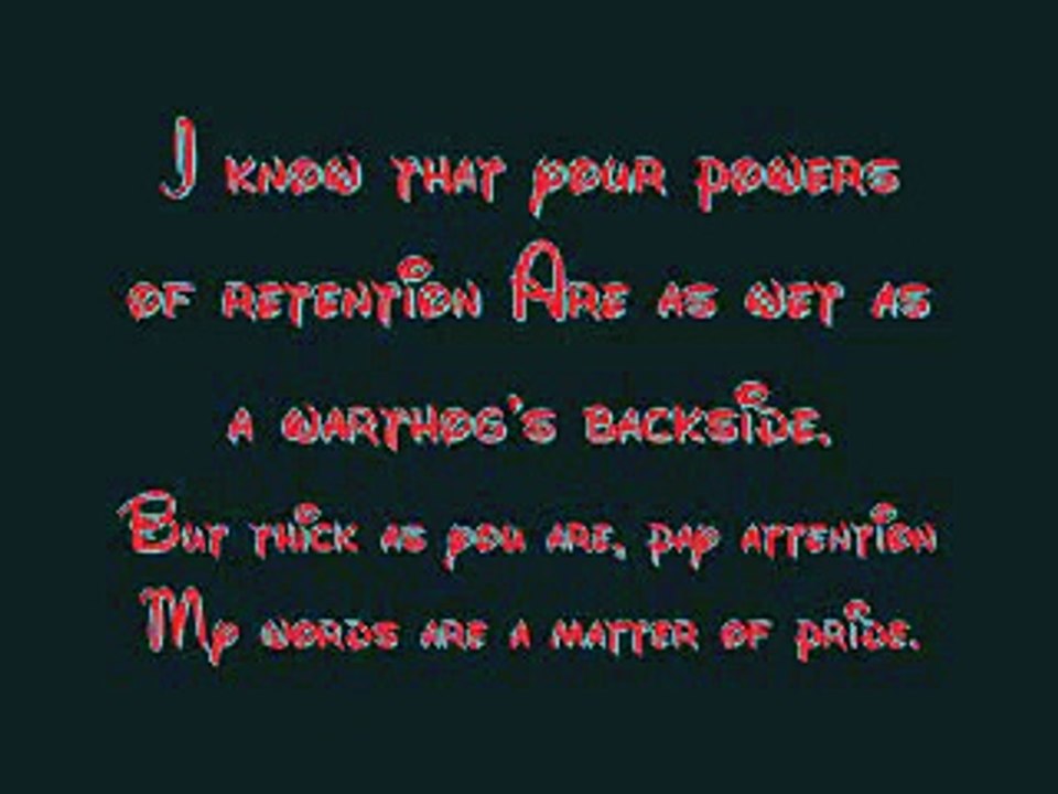 Be Prepared - Lion King Lyrics - Vidéo Dailymotion