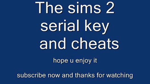 Sims 2 installation code and cheats ( Read Description ) - video ...