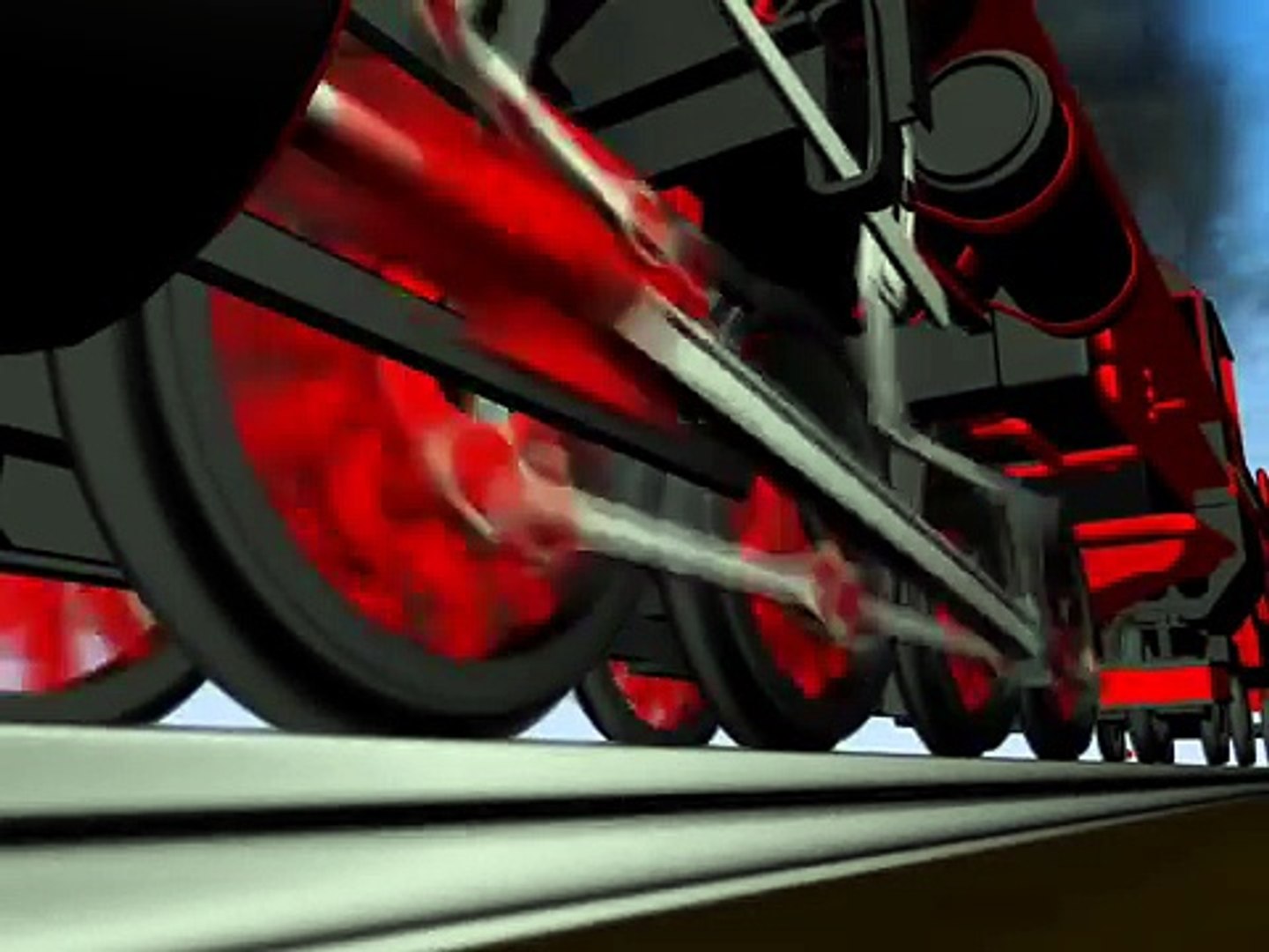 Animated Steam Engine Train