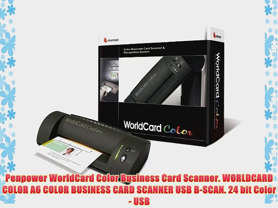 Penpower WorldCard Color Business Card Scanner. WORLDCARD COLOR A6 ...
