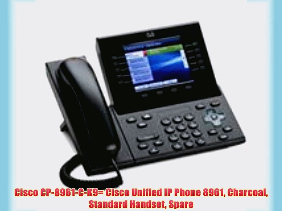 Cisco CP-8961-C-K9= Cisco Unified IP Phone 8961 Charcoal Standard ...