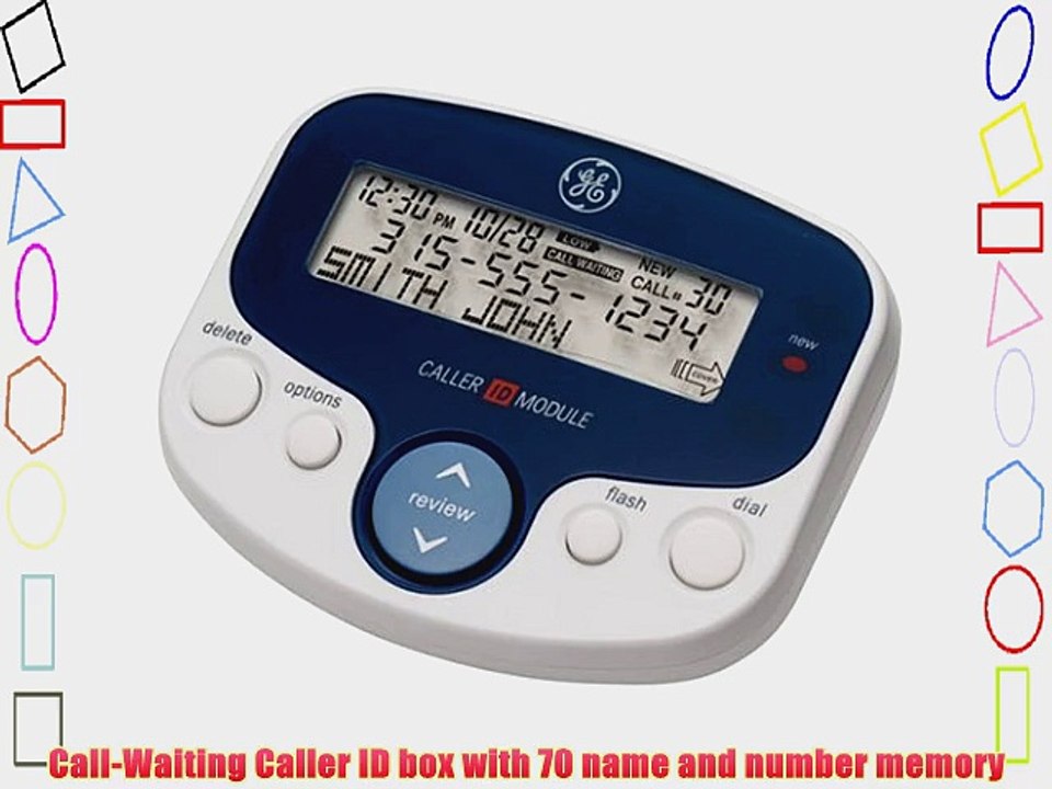 GE 29096GE1 Caller ID Box with Call Waiting Caller ID - video Dailymotion