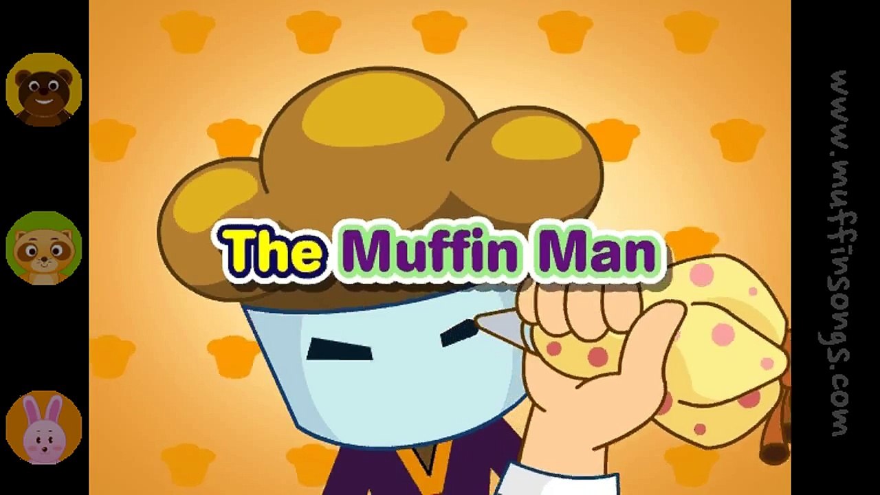 The Muffin Man nursery rhymes & children songs with lyrics - video ...