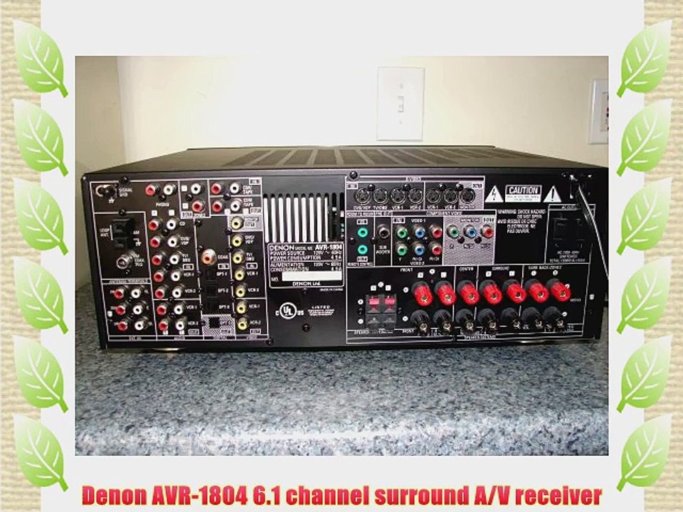 Denon AVR-1804 6.1 channel surround A/V receiver - video Dailymotion