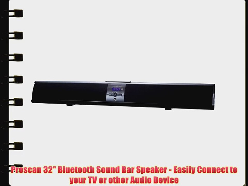 Proscan 32-Inch Bluetooth Sound bar with FM Radio - video Dailymotion