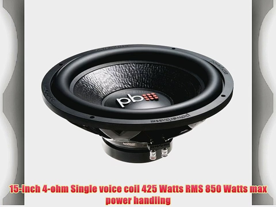 Powerbass M154 15-Inch 850 Watt Subwoofer - video Dailymotion