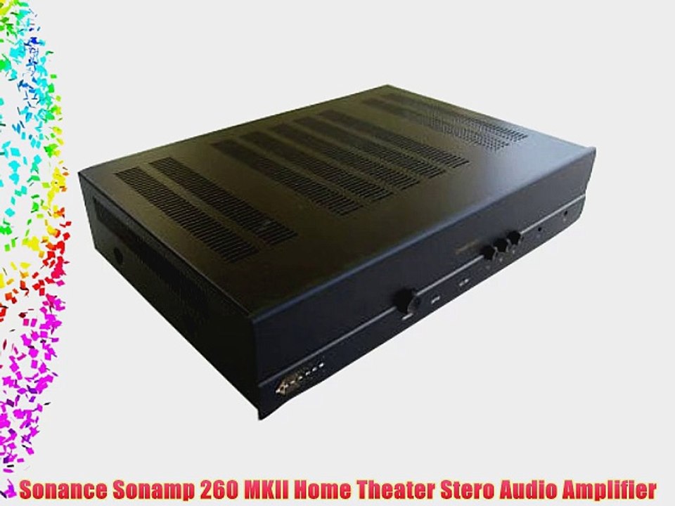 Sonance Sonamp 260 MKII Home Theater Stero Audio Amplifier - video ...