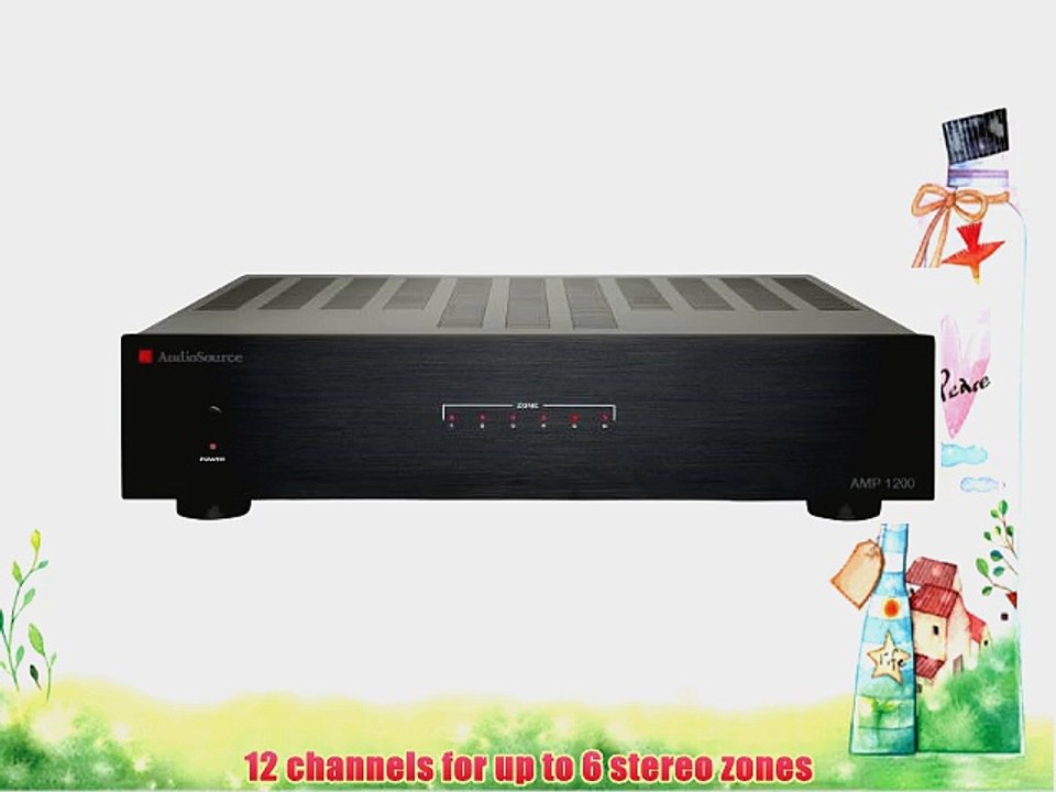 AudioSource AMP 1200 12-Channel Audio Distribution Amplifier (Black ...