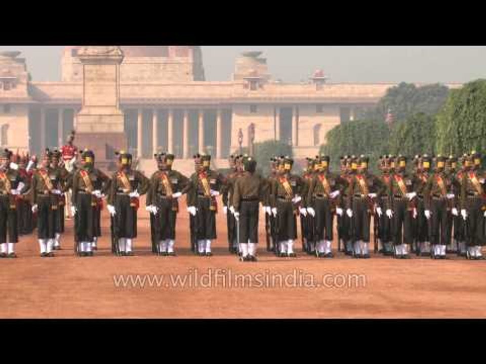 Precision drill performance at Changing of the Guard, Rashtrapati ...