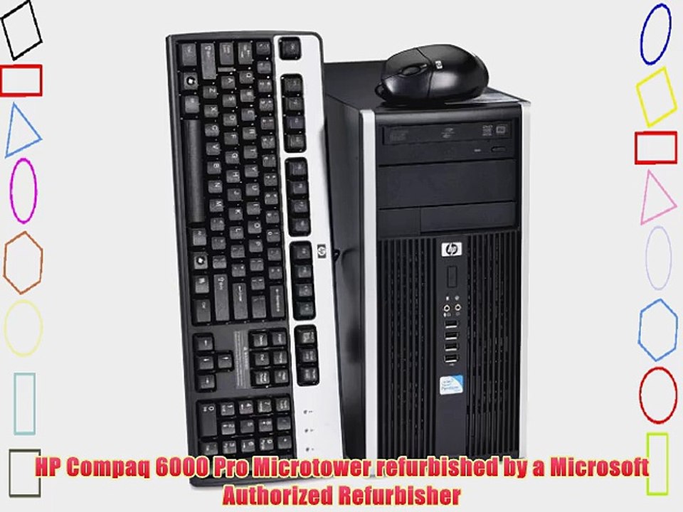 HP Compaq 6000 Pro Microtower with Intel Core 2 Duo@3.00GHz 4GB RAM ...