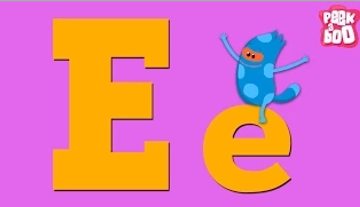 The E Song | Learn Alphabets A - Z | English Songs And Rhymes For Kids ...