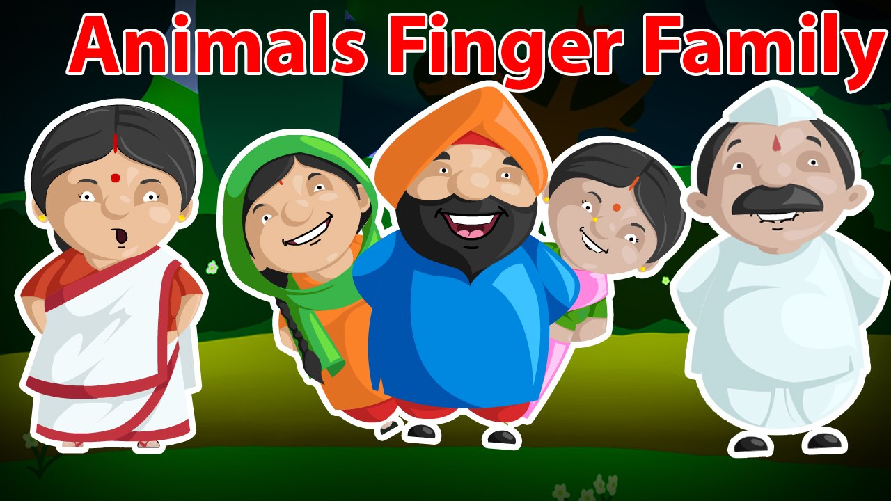 The Finger Family (Indian Family) Nursery Rhyme Cartoon Animation Songs ...