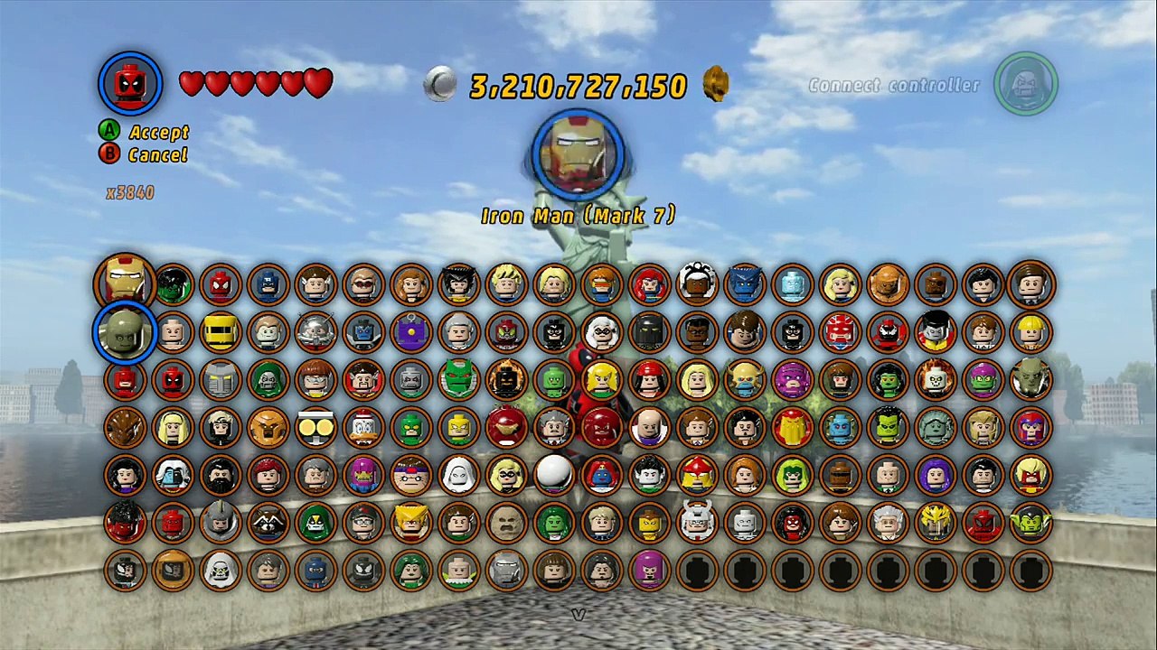 LEGO Marvel Super Heroes - All Playable Characters Unlocked (Complete Character Grid) - video ...
