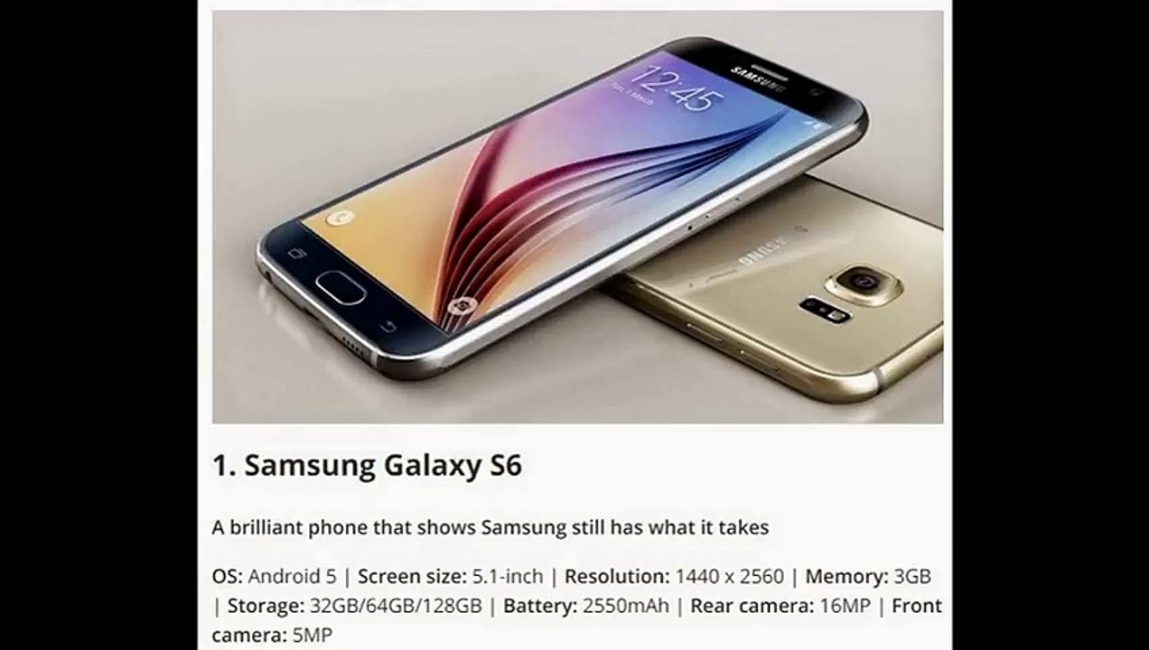 top 10 mobile phones 2015 - video Dailymotion
