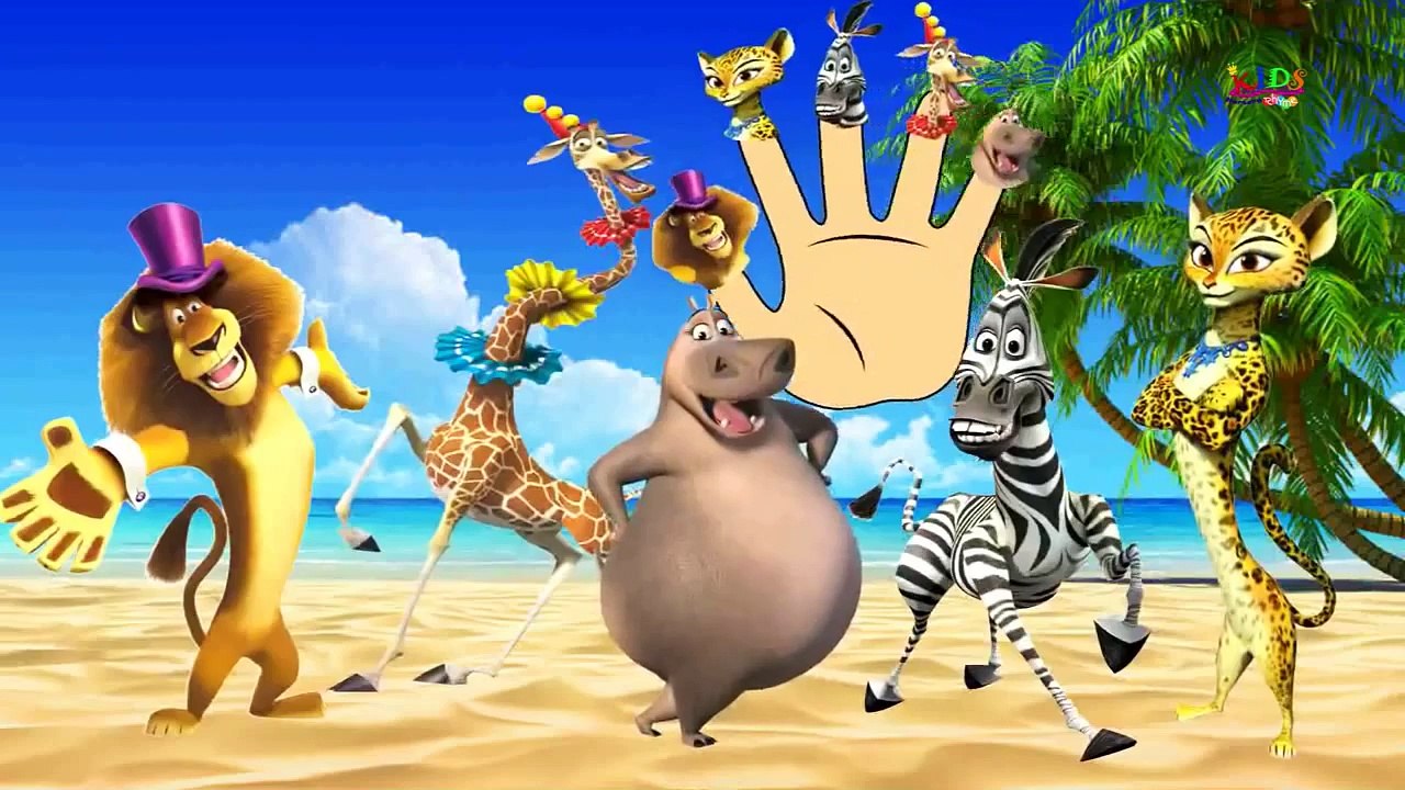 Madagascar Popular Finger Family Rhymes | Kids Cartoon Nursery Rhymes ...