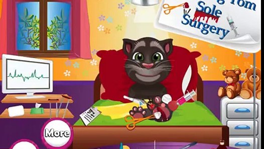 Tom Cat treat foot! Cartoon about a cat Tom! Funny cartoons for kids ...