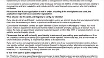 How to fill in Land Registry's - Application to change the register ...