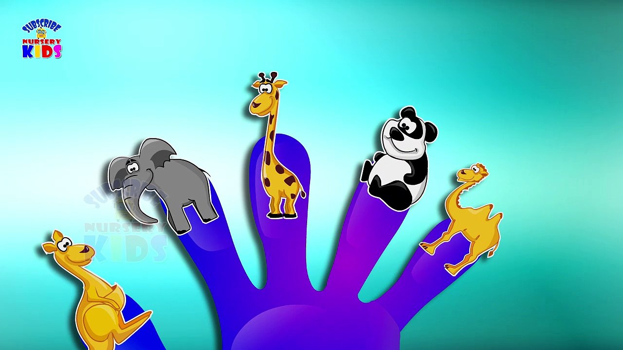 Animal Finger Family Nursery Rhymes Songs - Wild Animal Finger Family ...