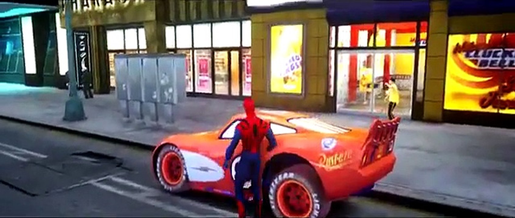 Disney Cars Pixar Spiderman Nursery Rhymes with Lightning McQueen ...