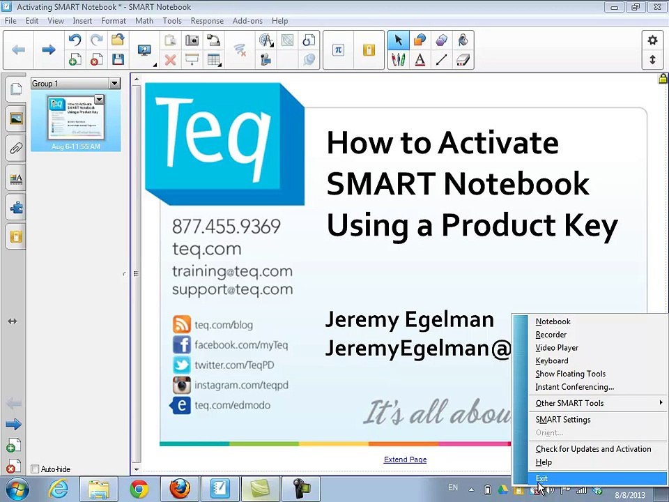 Activate your SMART Notebook Using a Product Key - video Dailymotion