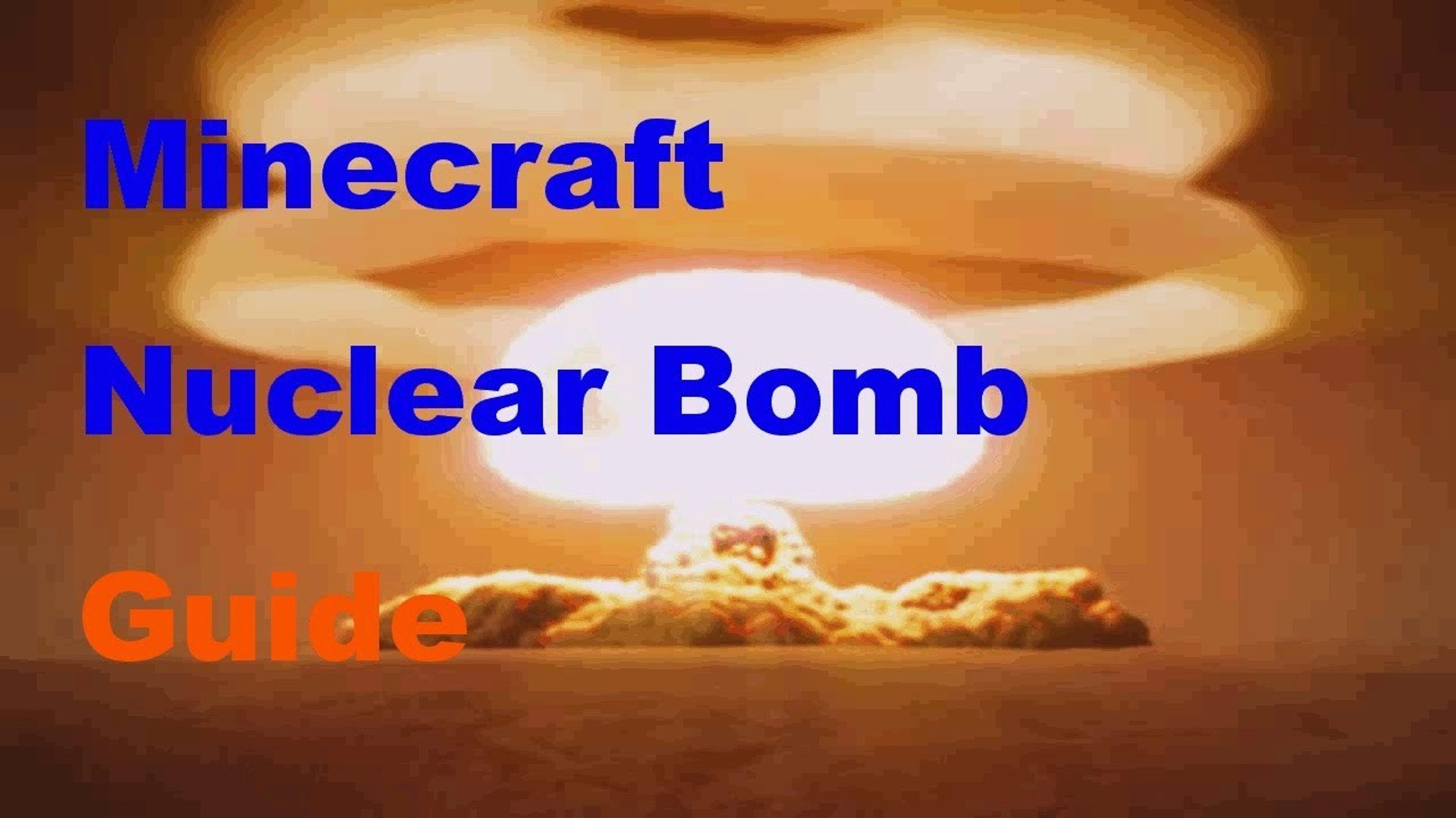 Tsar Bomba Explosion Minecraft