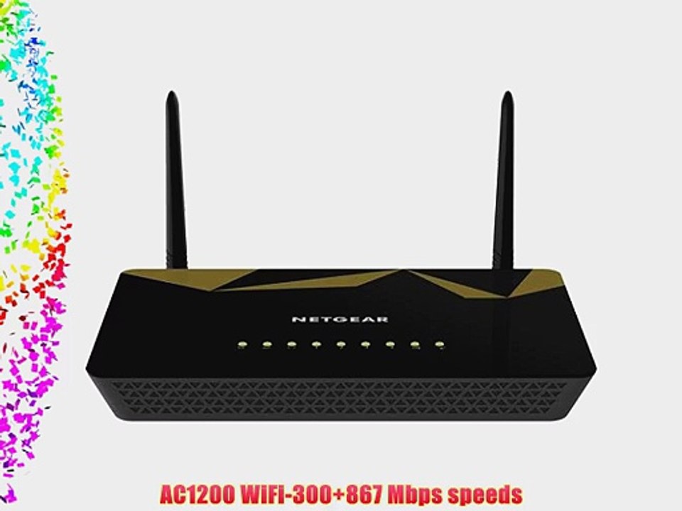 Netgear AC1200 Smart Wi-Fi Router with External Antennas (R6220-100NAS ...