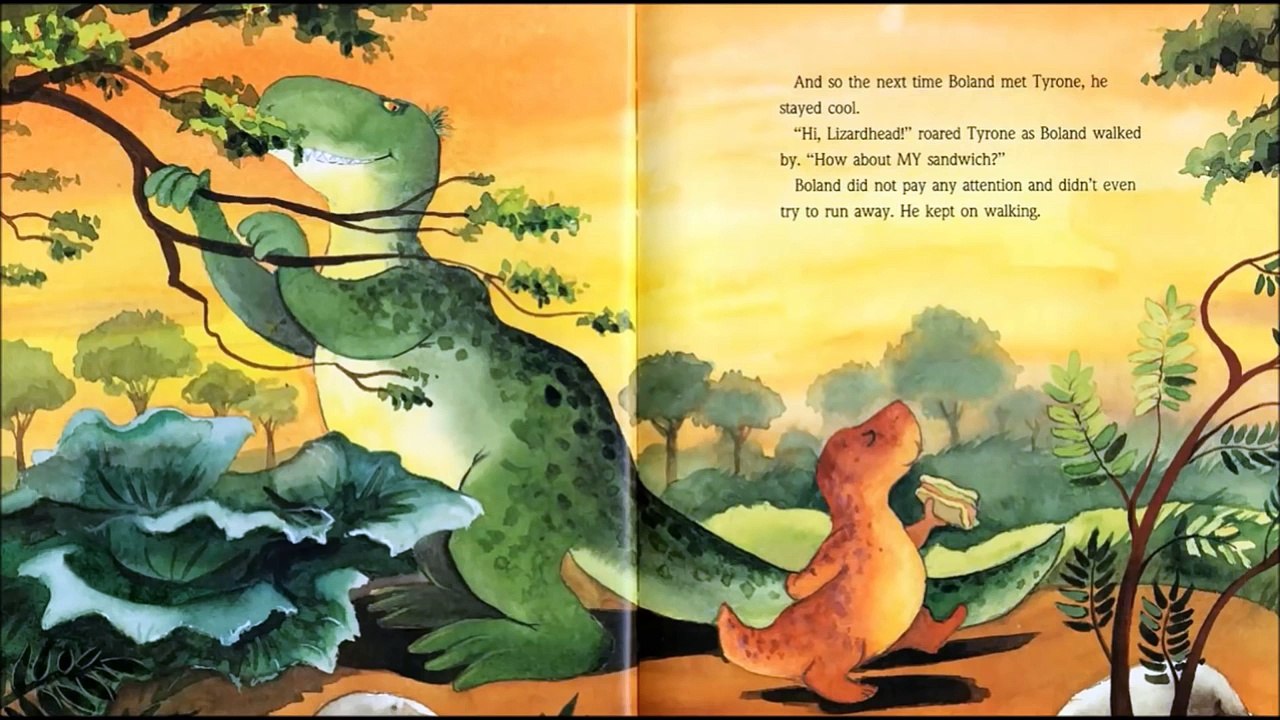 TYRONE THE HORRIBLE, THE BULLY DINOSAUR - READ ALONG CHILDRENS / KIDS ...