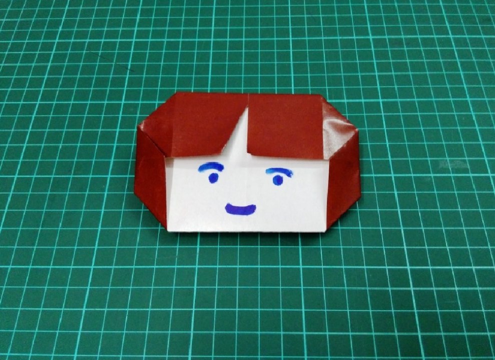 How to make origami paper girl face | Origami / Paper Folding Craft ...