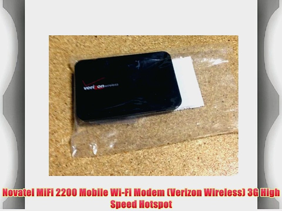 Novatel MiFi 2200 Mobile Wi-Fi Modem (Verizon Wireless) 3G High Speed ...