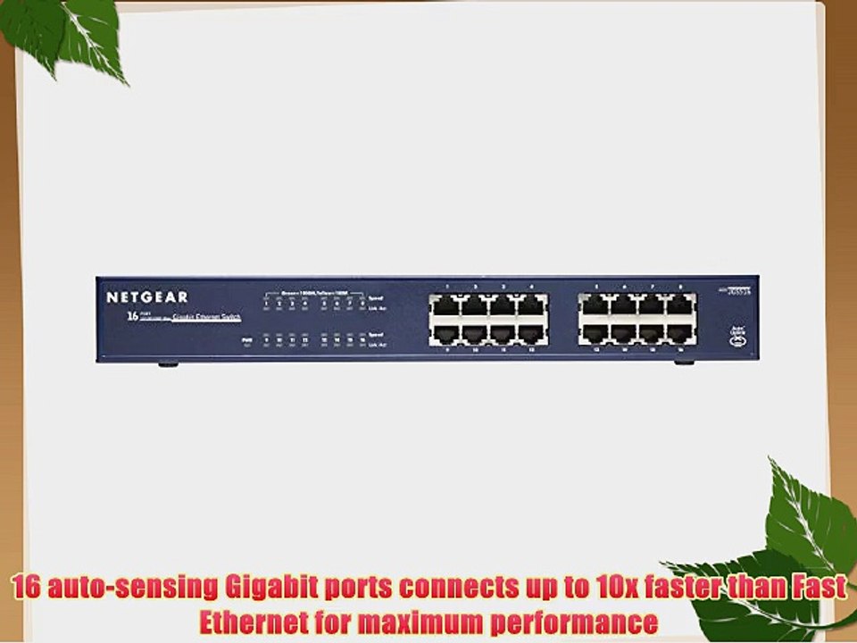 Netgear JGS516 ProSafe 16-Port Gigabit Ethernet Switch - video Dailymotion
