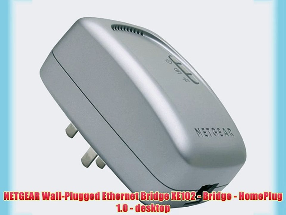 NETGEAR Wall-Plugged Ethernet Bridge XE102 - Bridge - HomePlug 1.0 ...