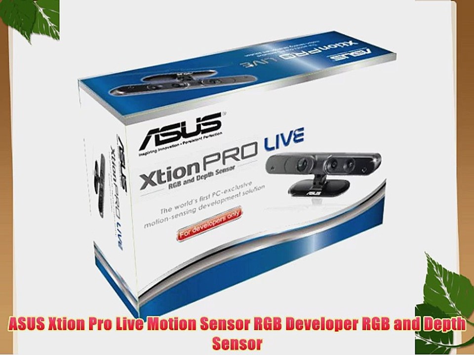ASUS Xtion Pro Live Motion Sensor RGB Developer RGB and Depth Sensor - video Dailymotion