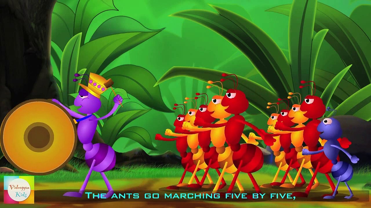 The Ants Go Marching One By One - Nursery Rhymes For Children - video ...