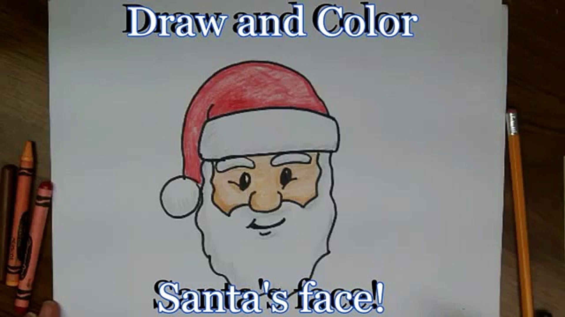 How To Draw Santa Claus Face Step By Step Easy