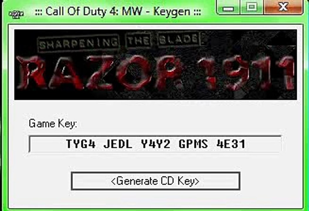 {NEW} Call Of Duty 4 Key Codes! {MULTIPLAYER} - video Dailymotion