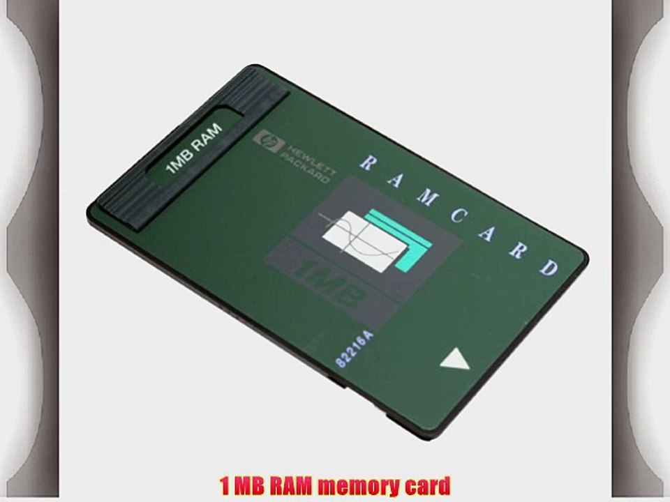 Hewlett Packard 82216A 1 MB RAM Card for the HP 48GX - video Dailymotion
