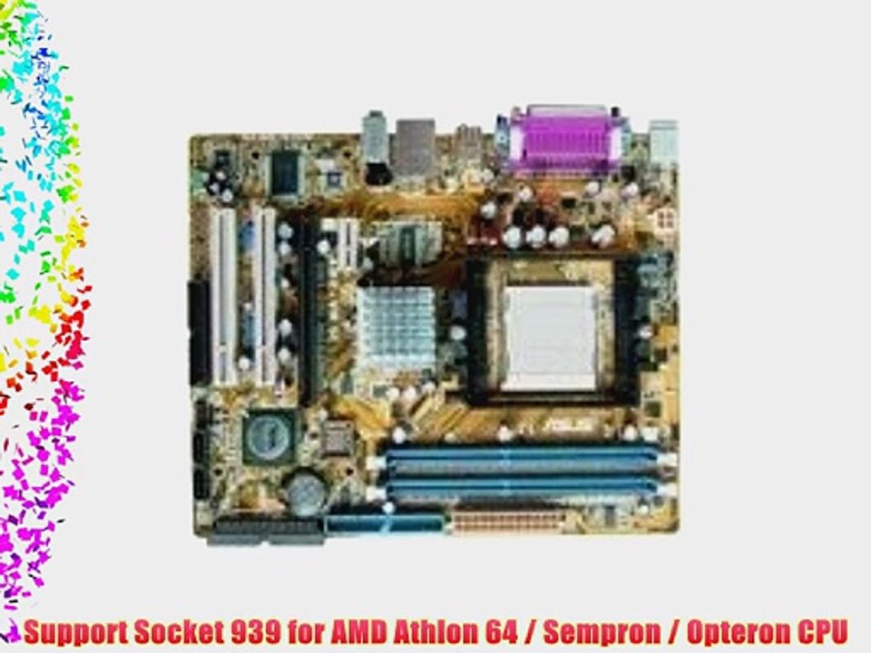 ASUS Socket 939 VIA K8T890 Micro ATX AMD Motherboard (A8V-VM SE ...