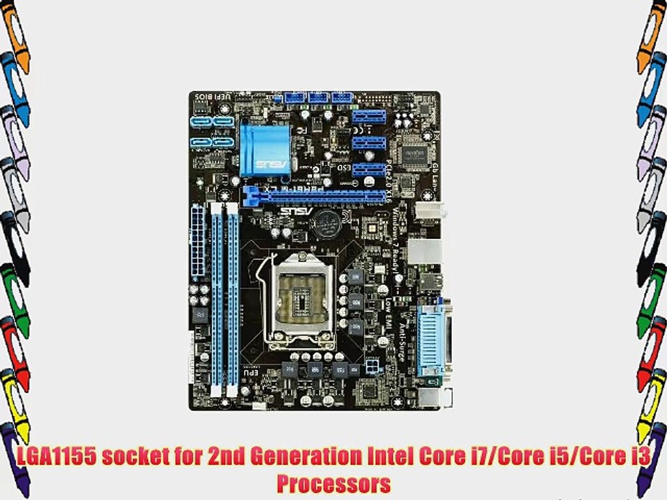 ASUS LGA 1155 - H61 - EPU UEFI BIOS and Anti-Surge Protection - mATX ...