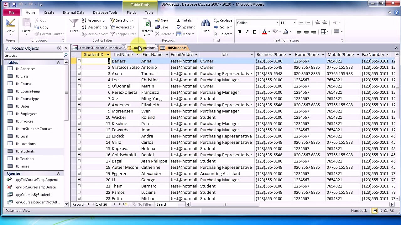 32/50 - Macro Dlookup Functions - Microsoft Access 2010 Tutorial - video Dailymotion