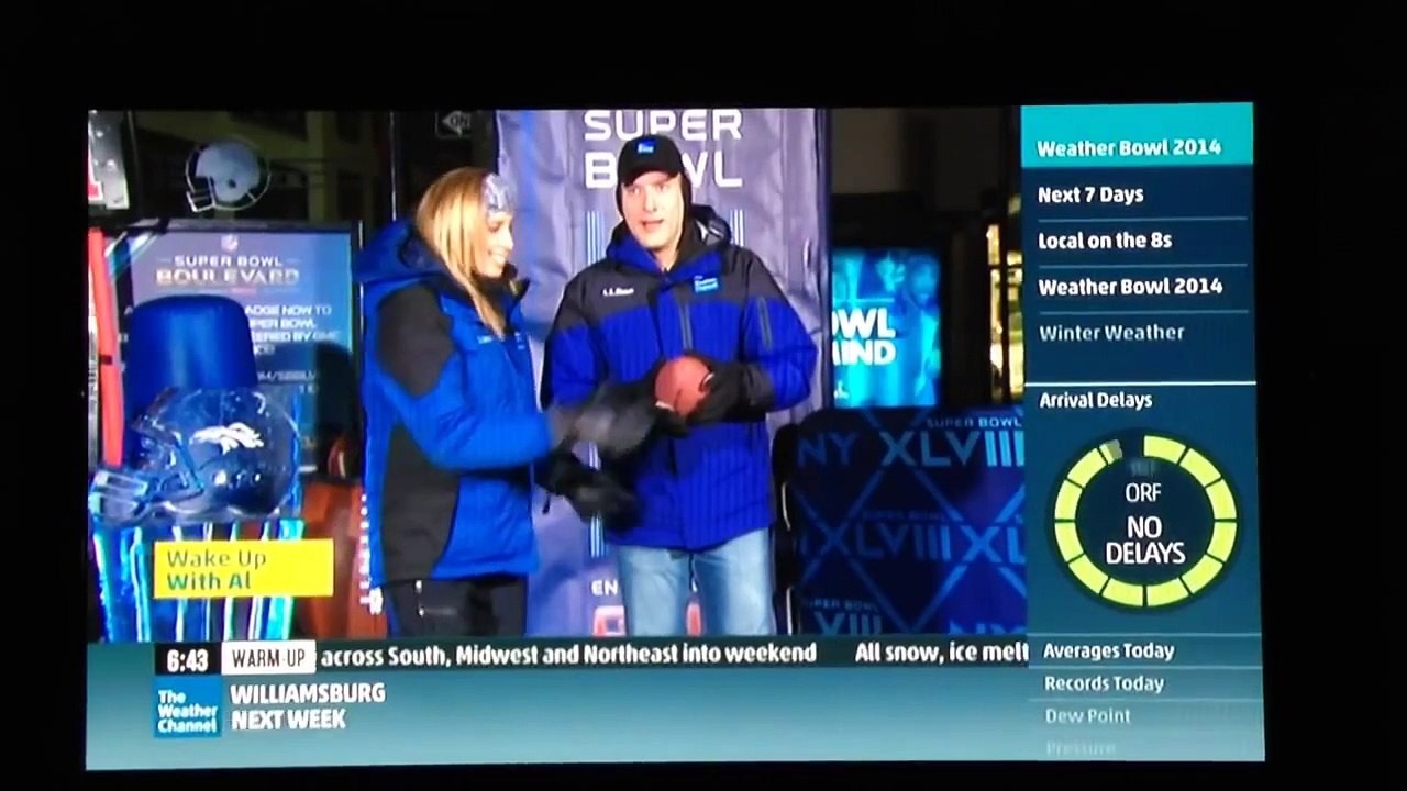 Stephanie Abrams knees Mike Bettes in the groin on the Weather Channel ...