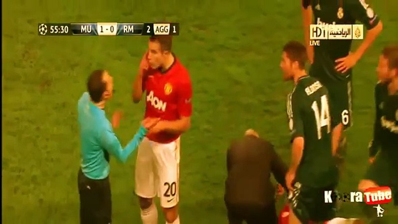 Nani gets red card vs Real Madrid [HD] - video Dailymotion