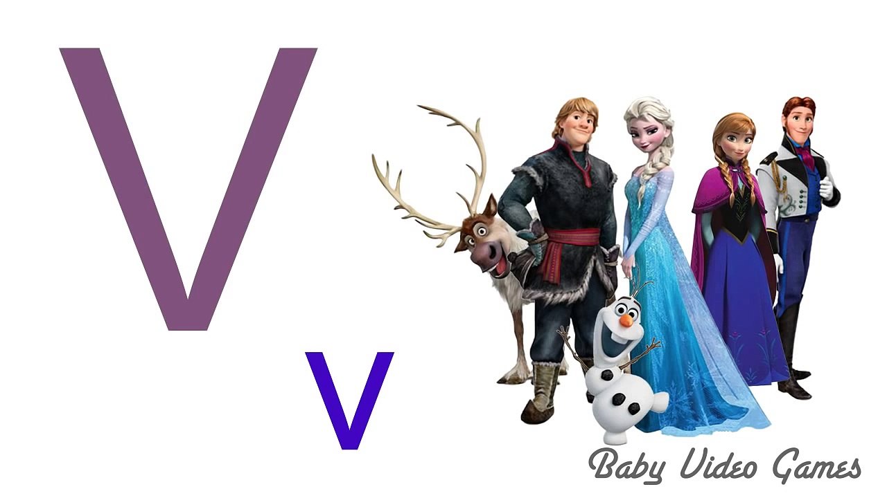 Frozen Song Cartoon Alphabet ABC SONG ABC Education Baby Elsa and Anna ...