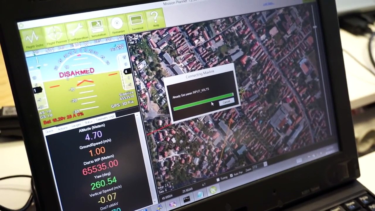 3G telemetry on ArduPilot 2.5 (APM) via a Raspberry PI (RPI) - video ...