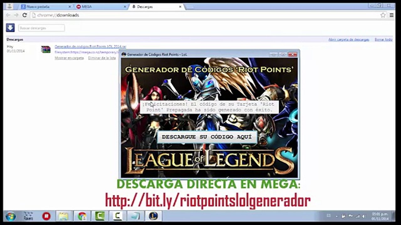 Como conseguir codigos Riot Points (Rp) gratis para League Of Legends ...