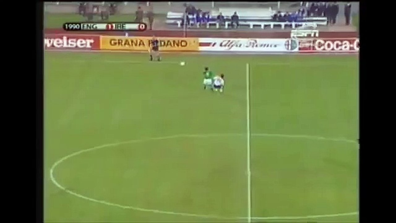 Gary Lineker literally shits himself against Ireland World Cup 1990 ...