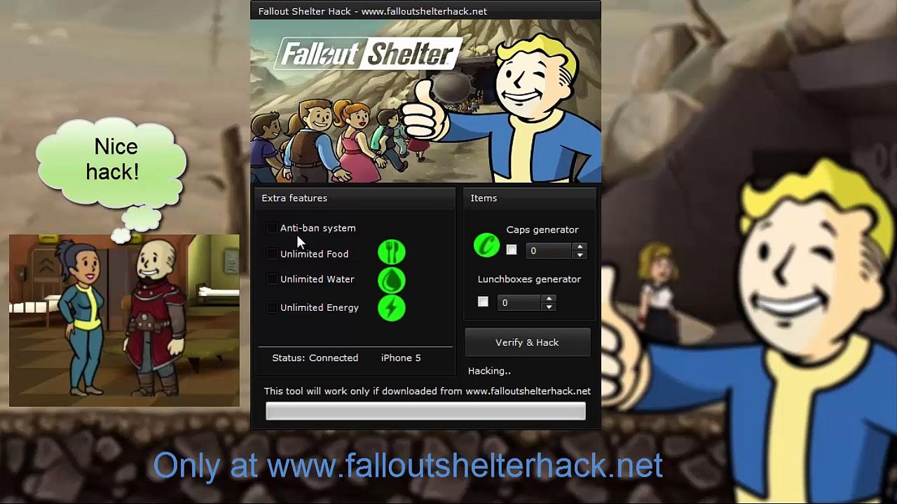 How to get unlimited Fallout Shelter Caps , Lunch boxes and other resources FULL TUTORIAL ...
