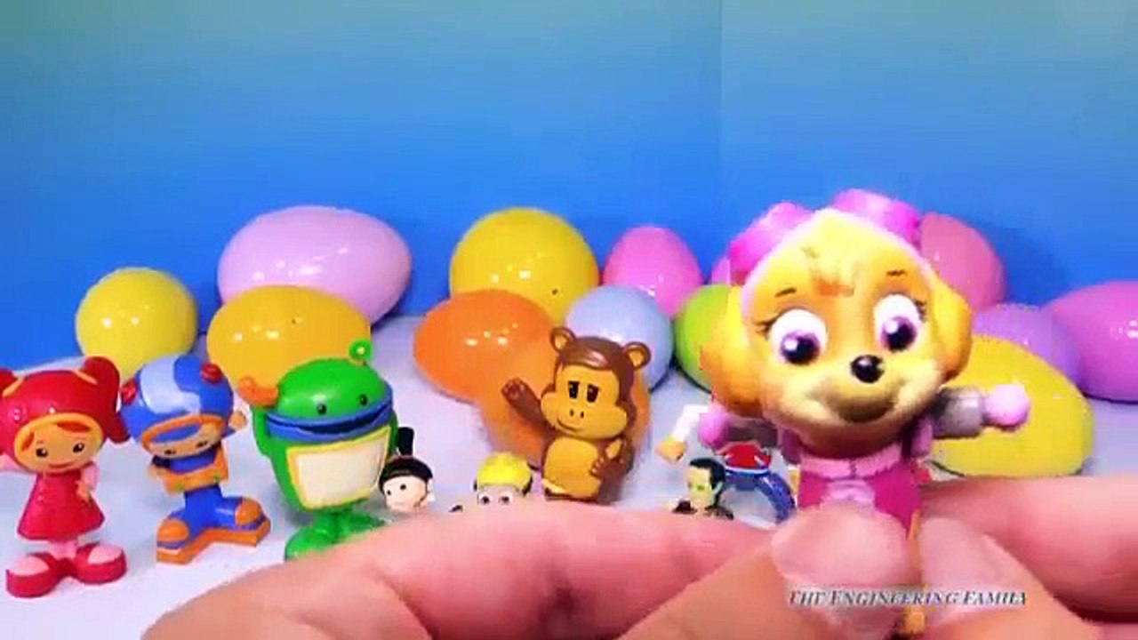 PAW PATROL, Team Umizoomi, Julius Jr Surprise Eggs with Peppa Pig ...