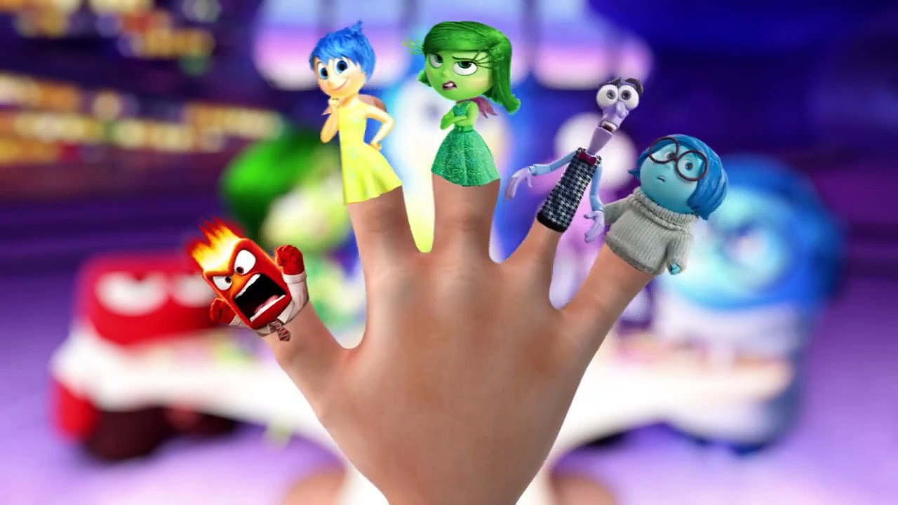 Inside Out, Disney Pixar - Finger Family Songs Daddy Finger Nursery ...