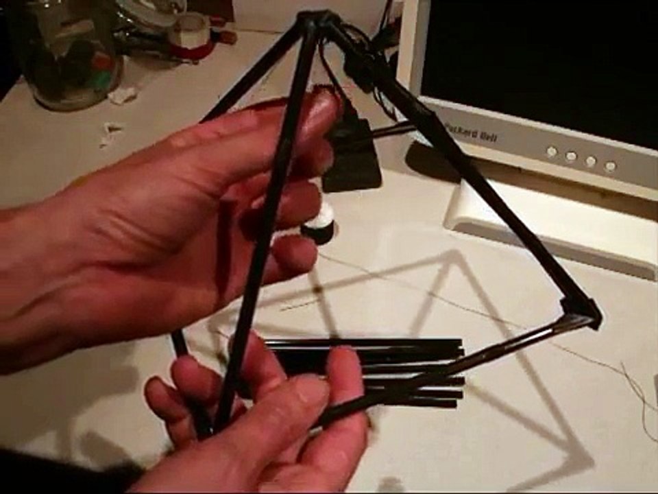 How to make pyramid power free energy experiment (spinning, rotating ...